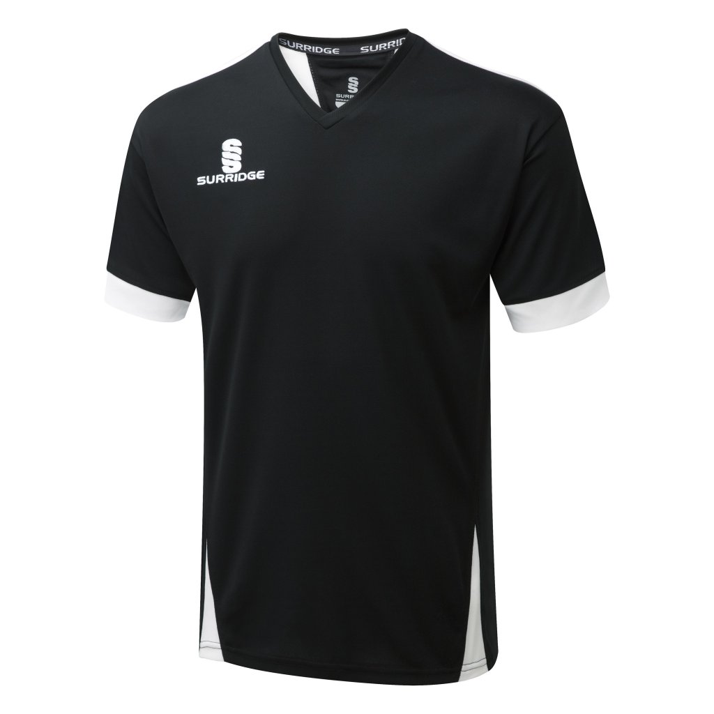 BLADE POLO SHIRT : BLACK / WHITE – Surridge Sport