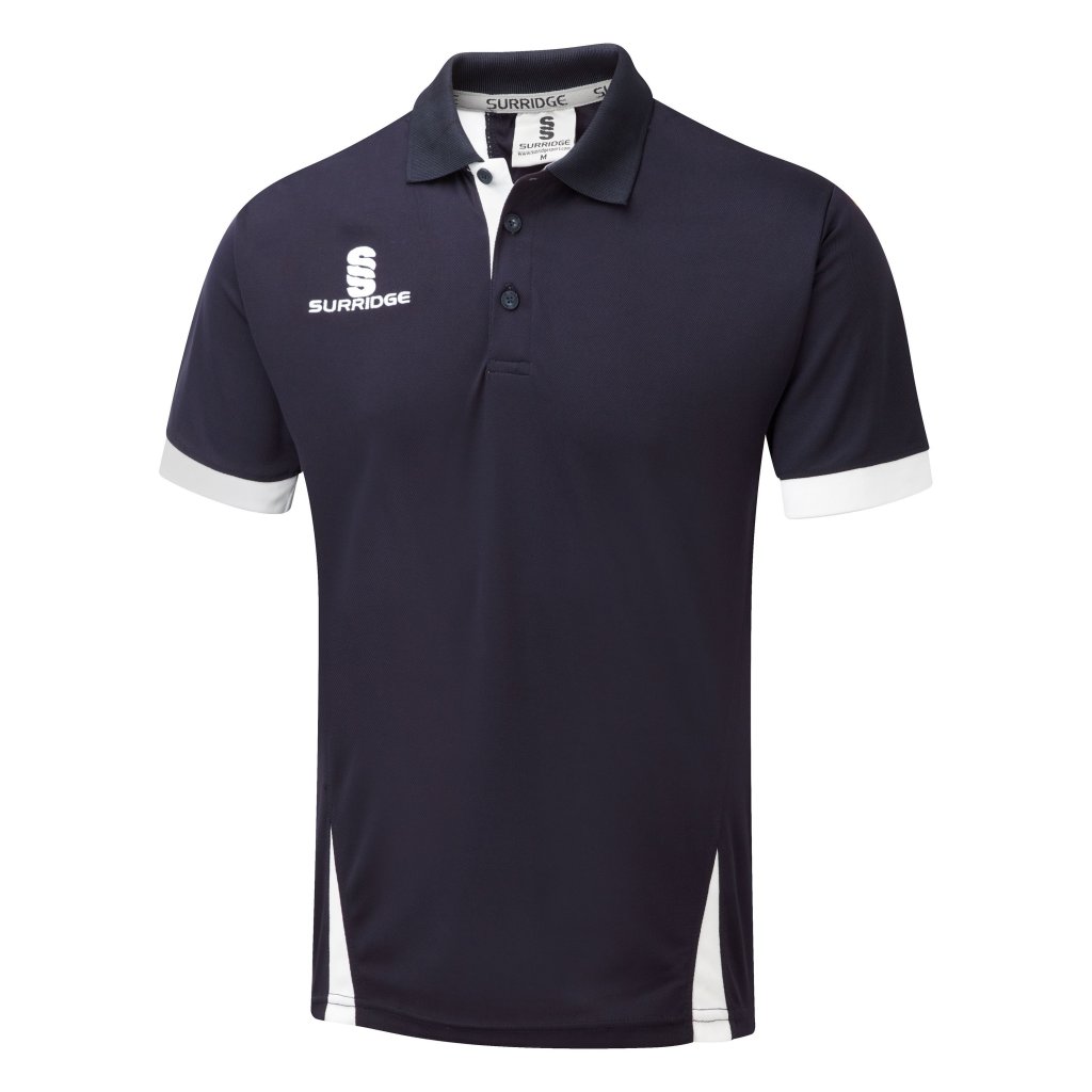 BLADE POLO SHIRT : NAVY / WHITE – Surridge Sport